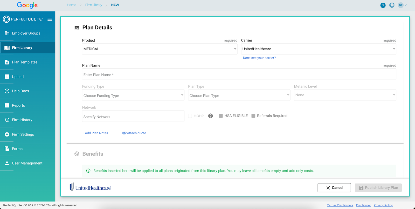 Creating Library Plans from Quote Uploads – PerfectQuote